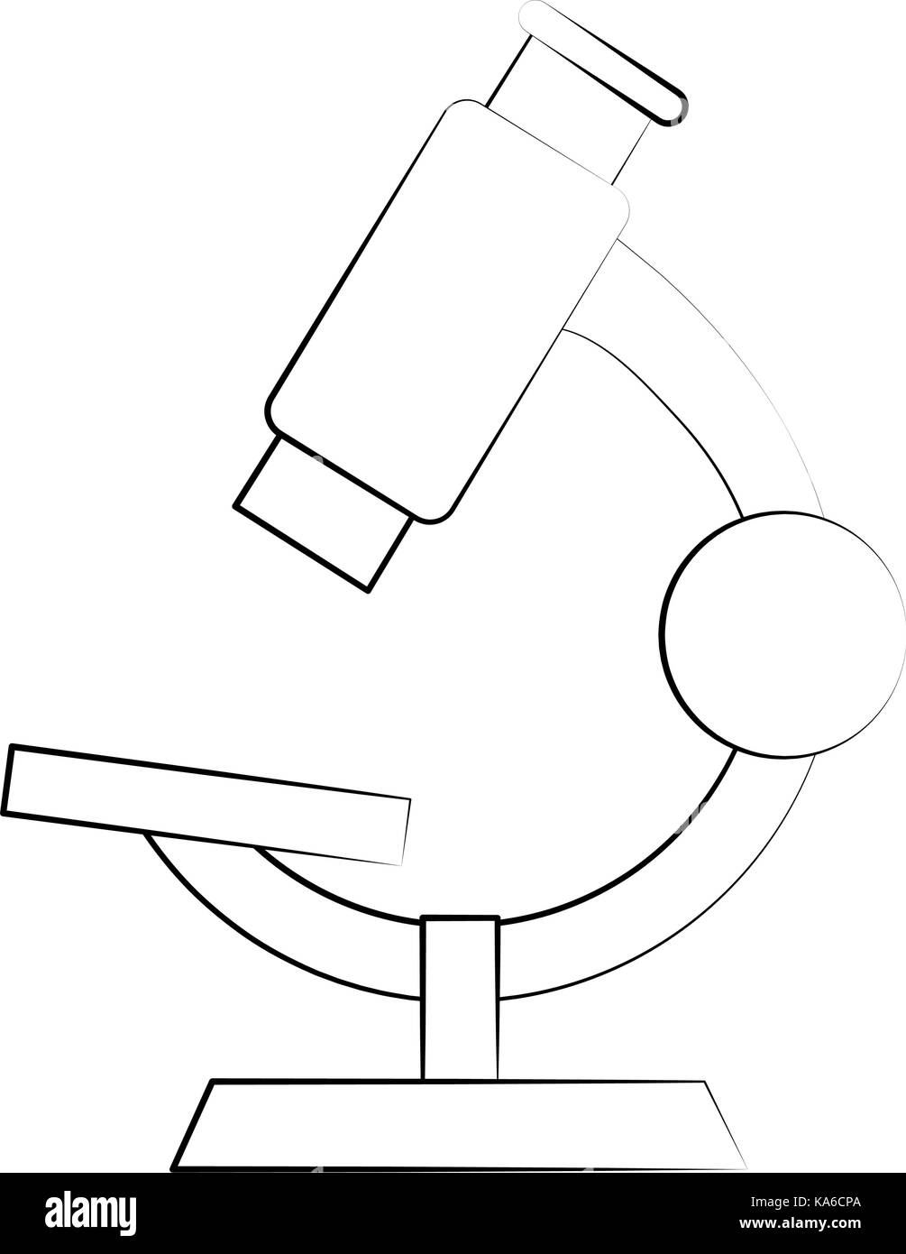 science microscope vector Stock Vector Image & Art - Alamy