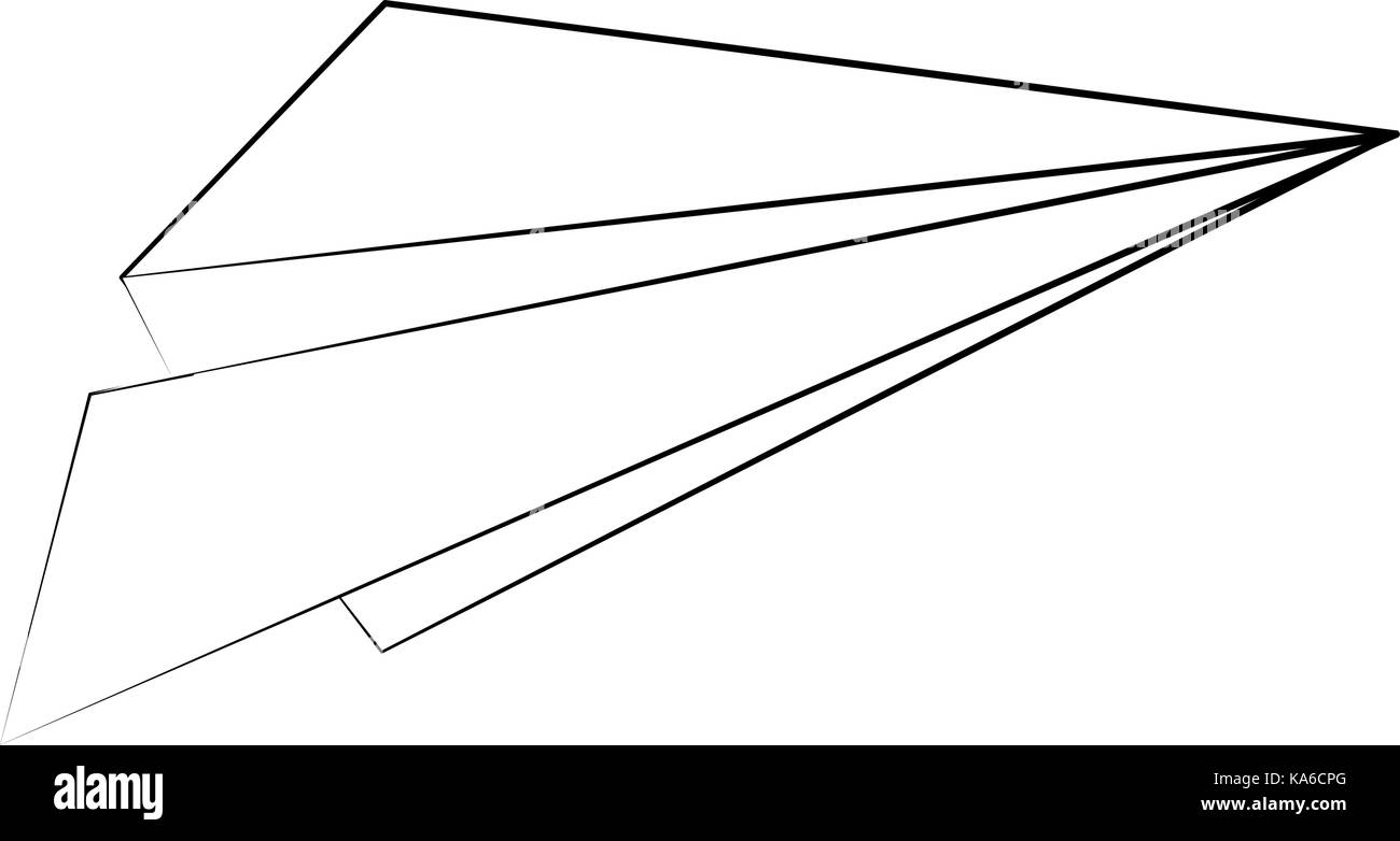 flight paper plane Stock Vector Image & Art - Alamy