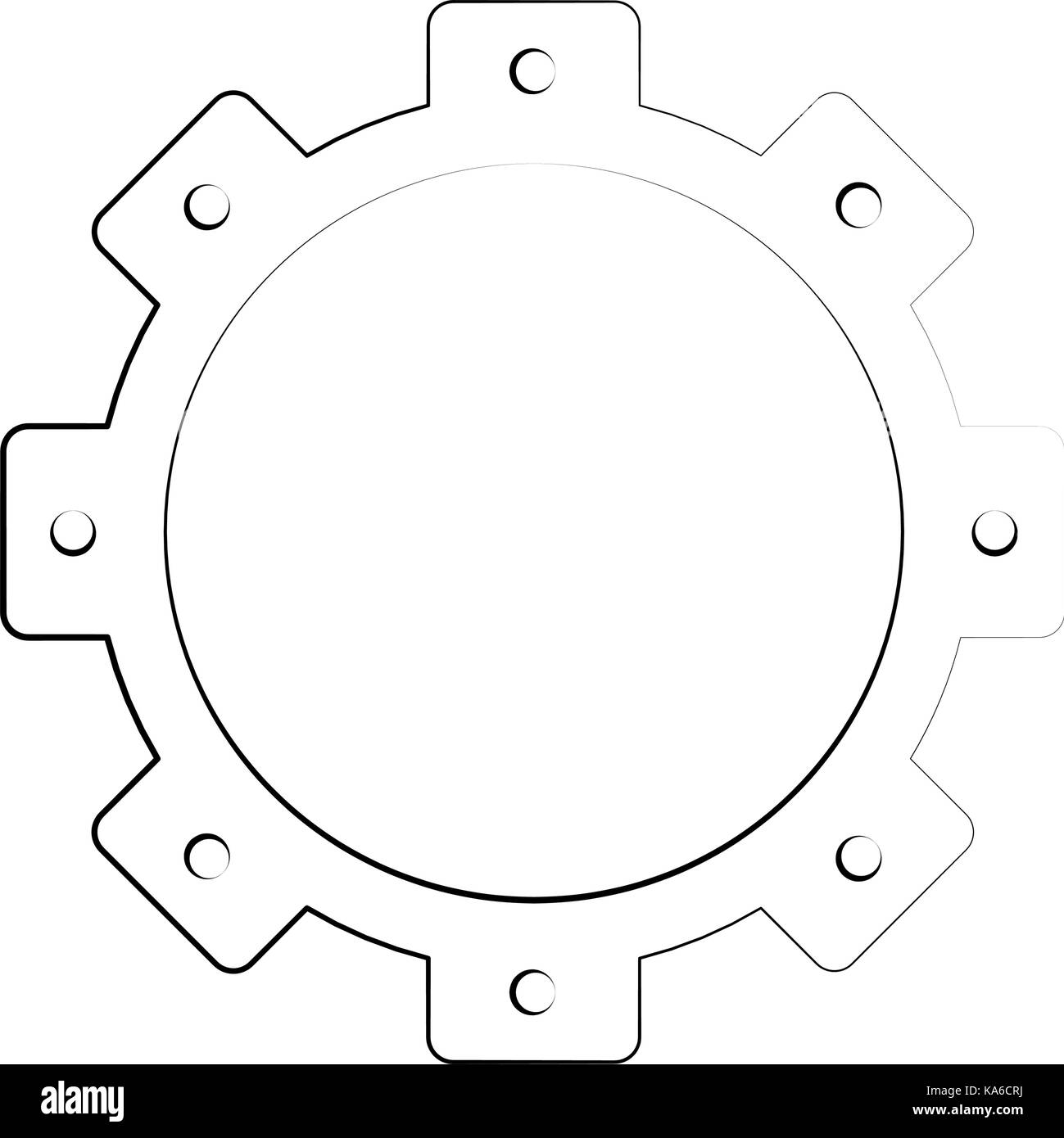 mechanical industrial gear Stock Vector Image & Art - Alamy