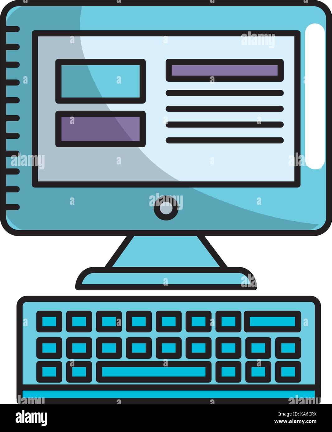 computer technology with electronic information Stock Vector Image ...