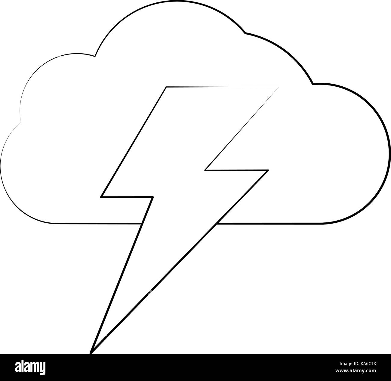 storm electric cloud Stock Vector Image & Art - Alamy