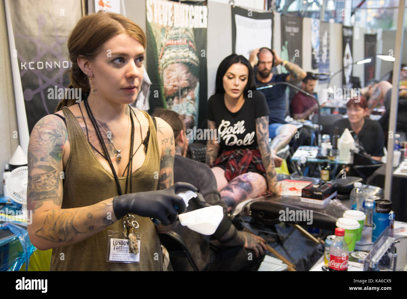 Hand tapping tattoo hi-res stock photography and images - Alamy