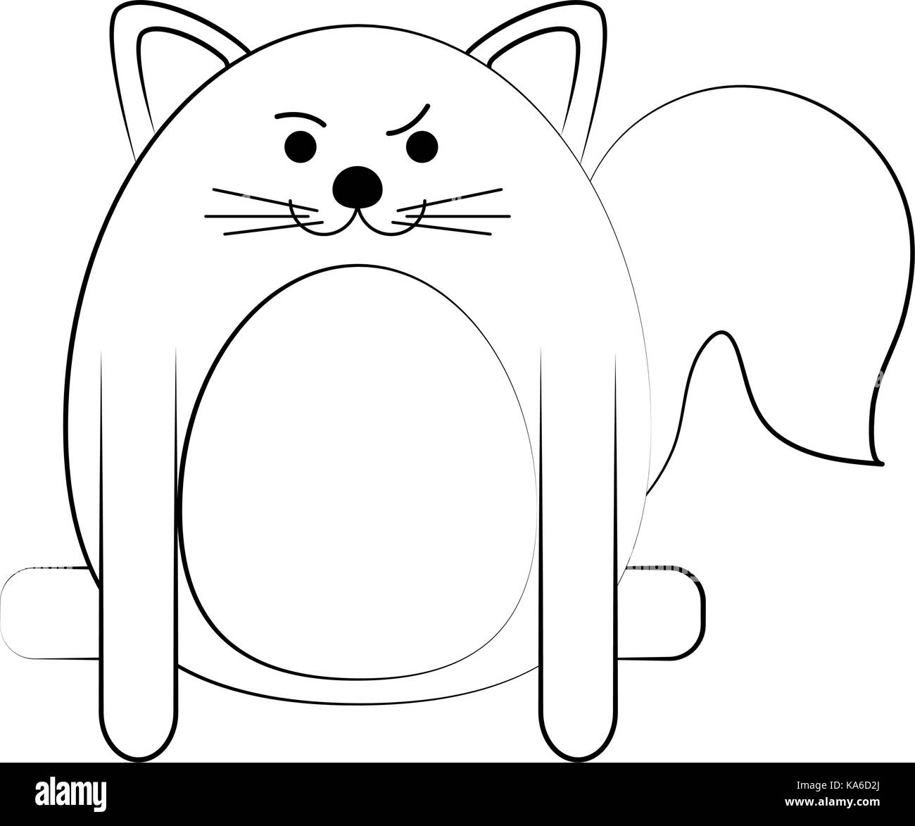 rude face pet cat Stock Vector Image & Art - Alamy