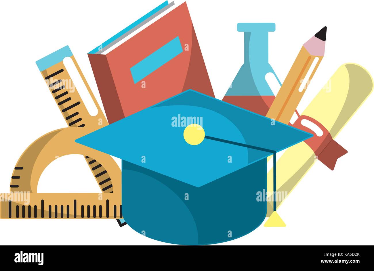 school tool elements to education study Stock Vector Image & Art - Alamy