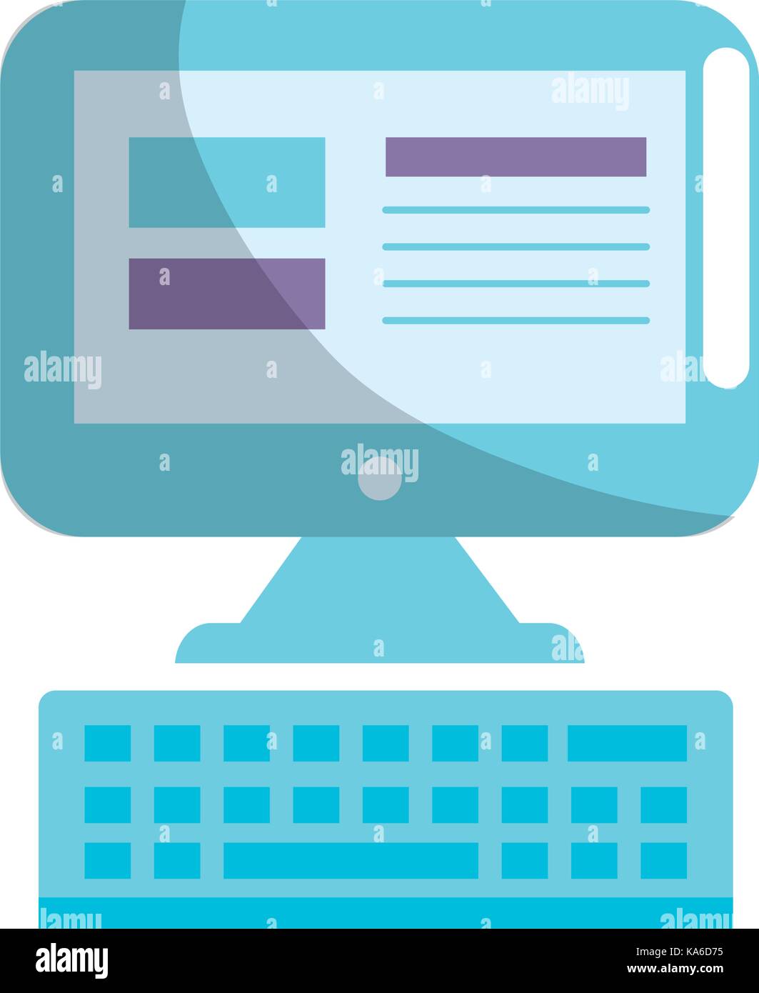 computer technology with electronic information Stock Vector Image ...