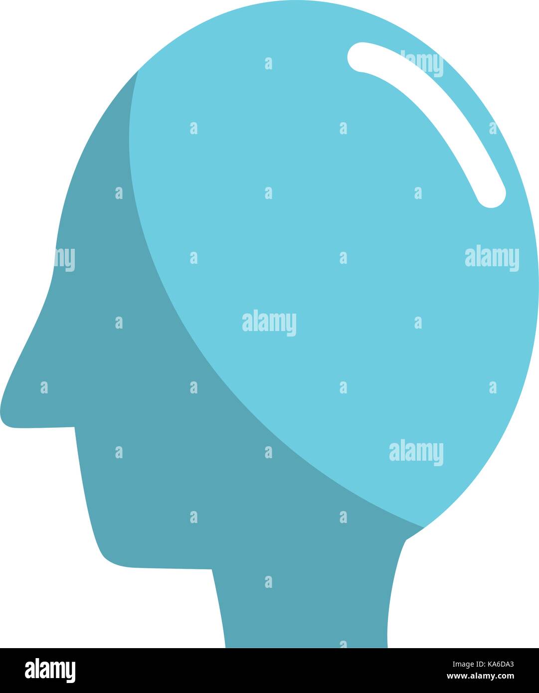 silhouette side man head design Stock Vector Image & Art - Alamy