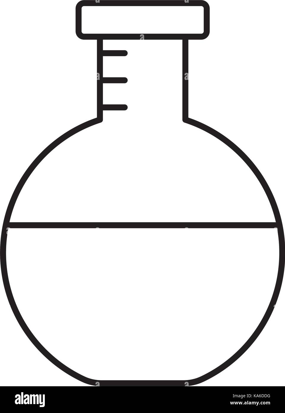 line erlenmeyer flask to lab chemical design Stock Vector Image & Art ...