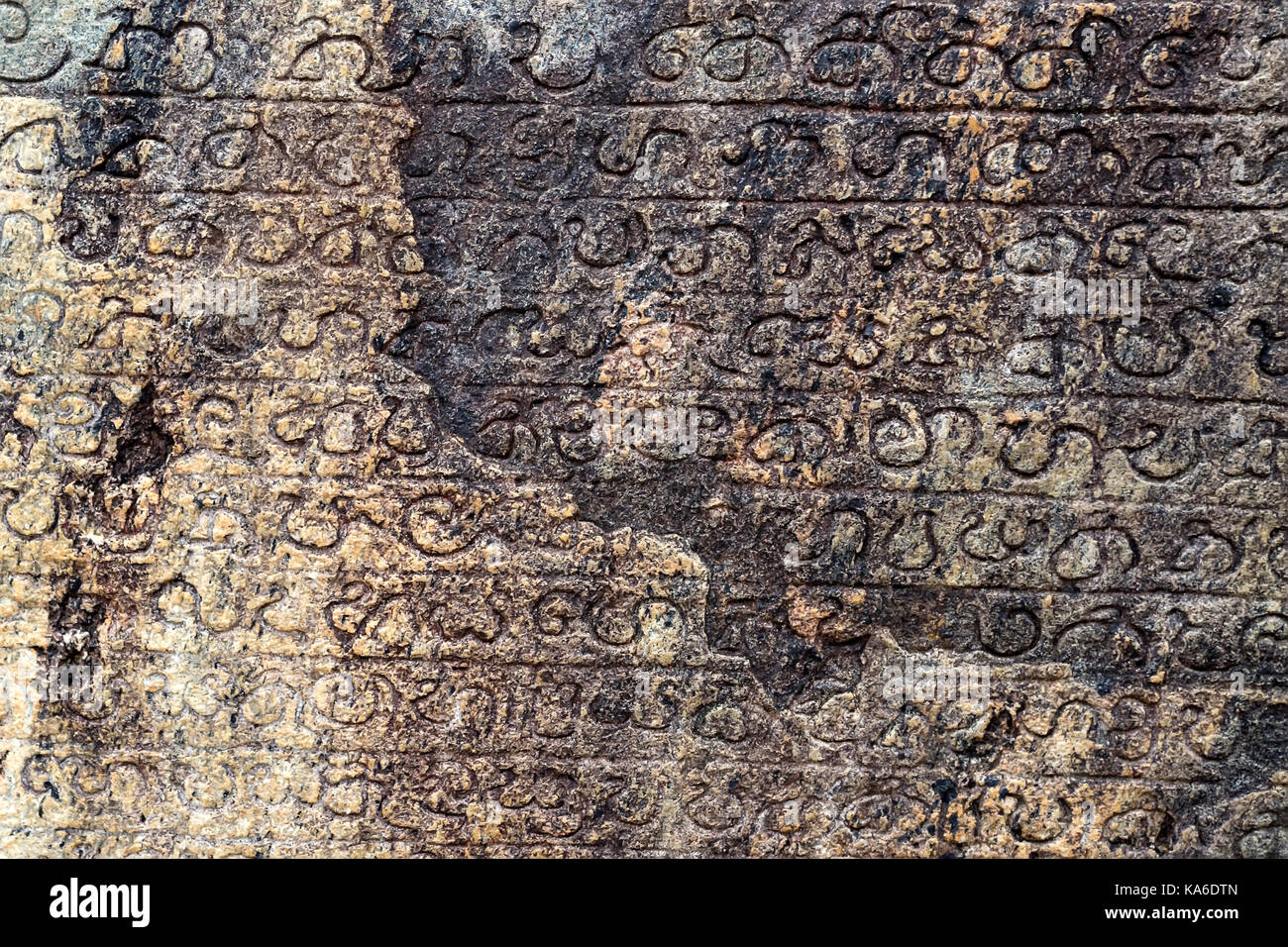 Ancient Sinhalese Scripts Stock Photo - Alamy