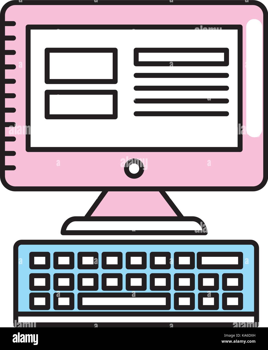 computer technology with electronic information Stock Vector Image ...