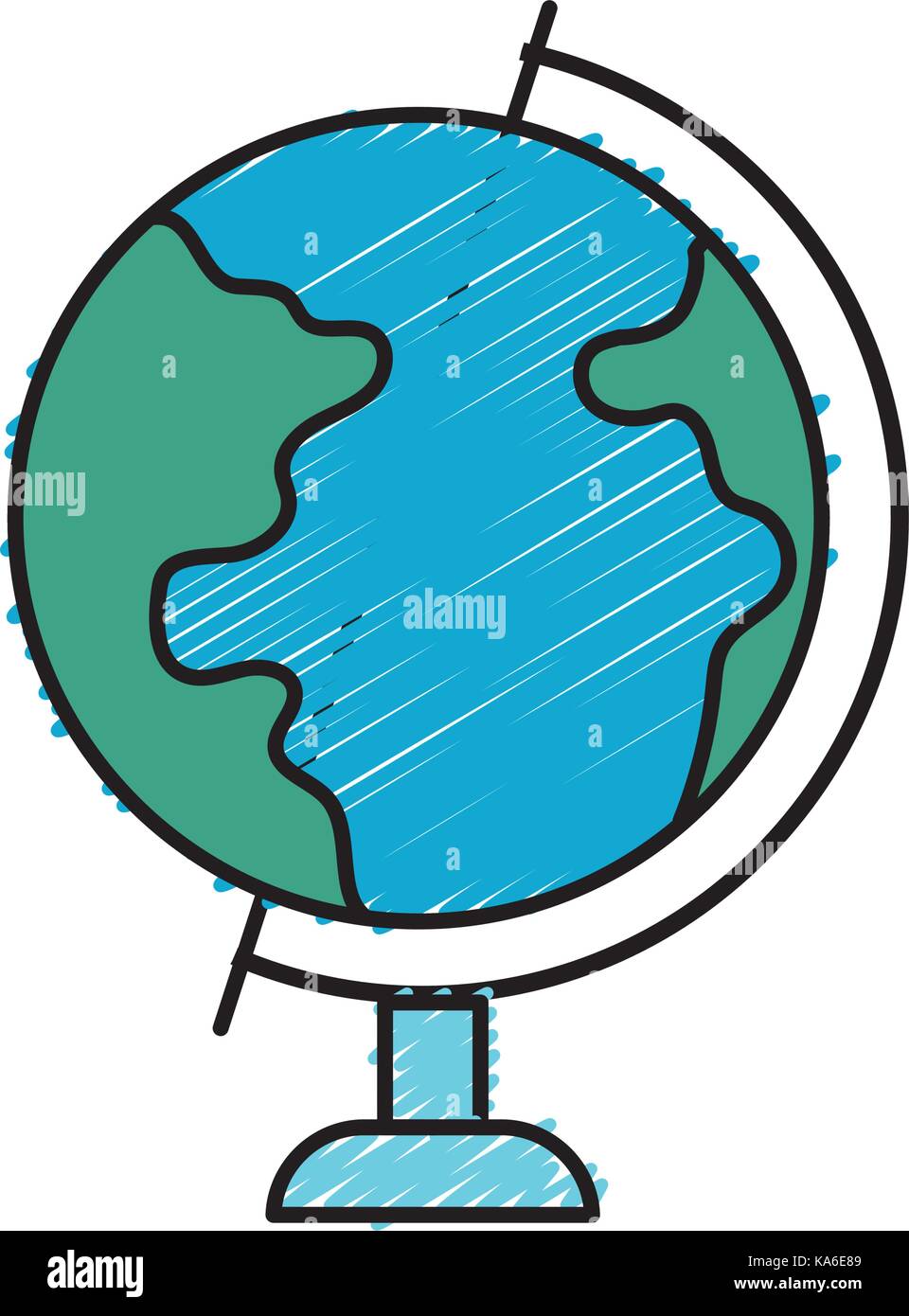 earth planet global map of desk Stock Vector Image & Art - Alamy