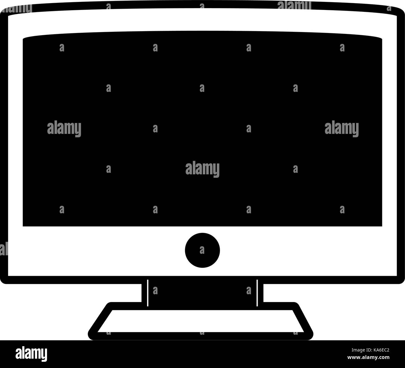 computer monitor with blank screen icon image Stock Vector Image & Art ...