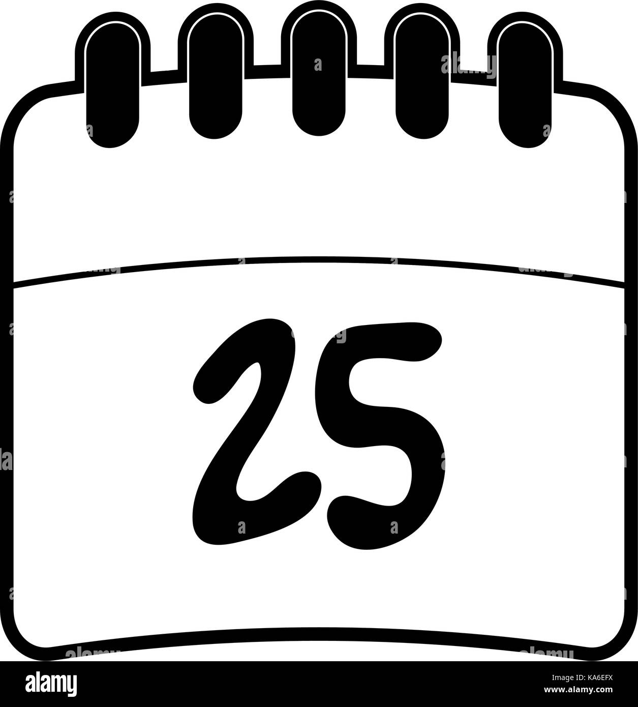 25 calendar Black and White Stock Photos & Images - Alamy