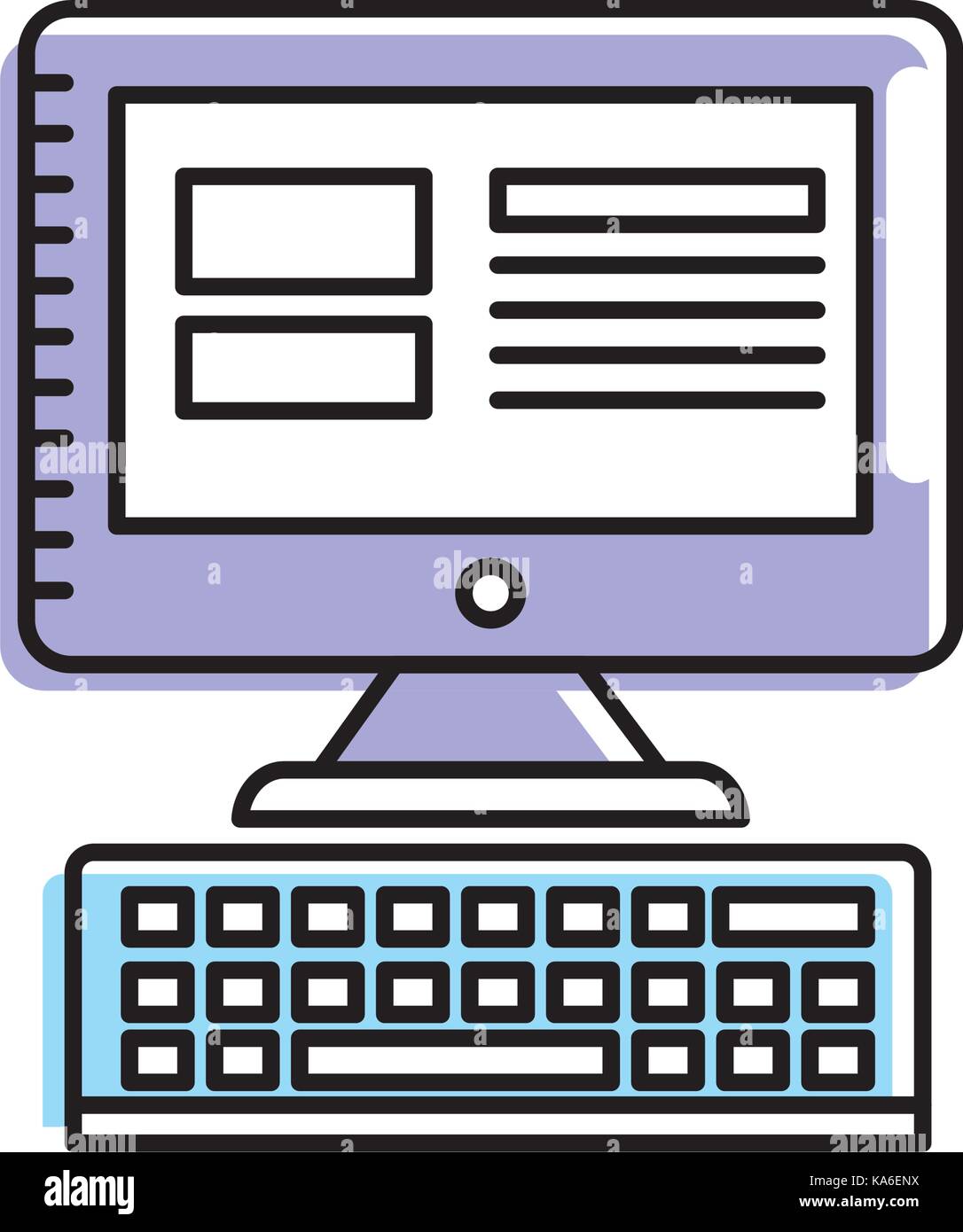 computer technology with electronic information Stock Vector Image ...