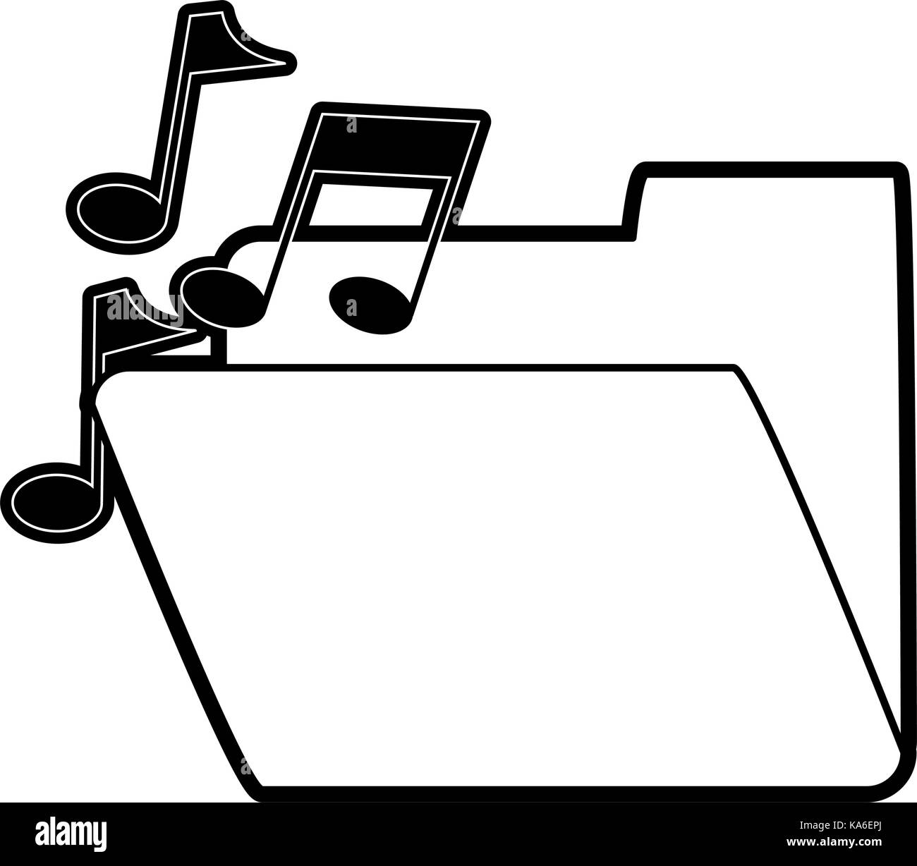 music file folder icon image Stock Vector Image & Art - Alamy