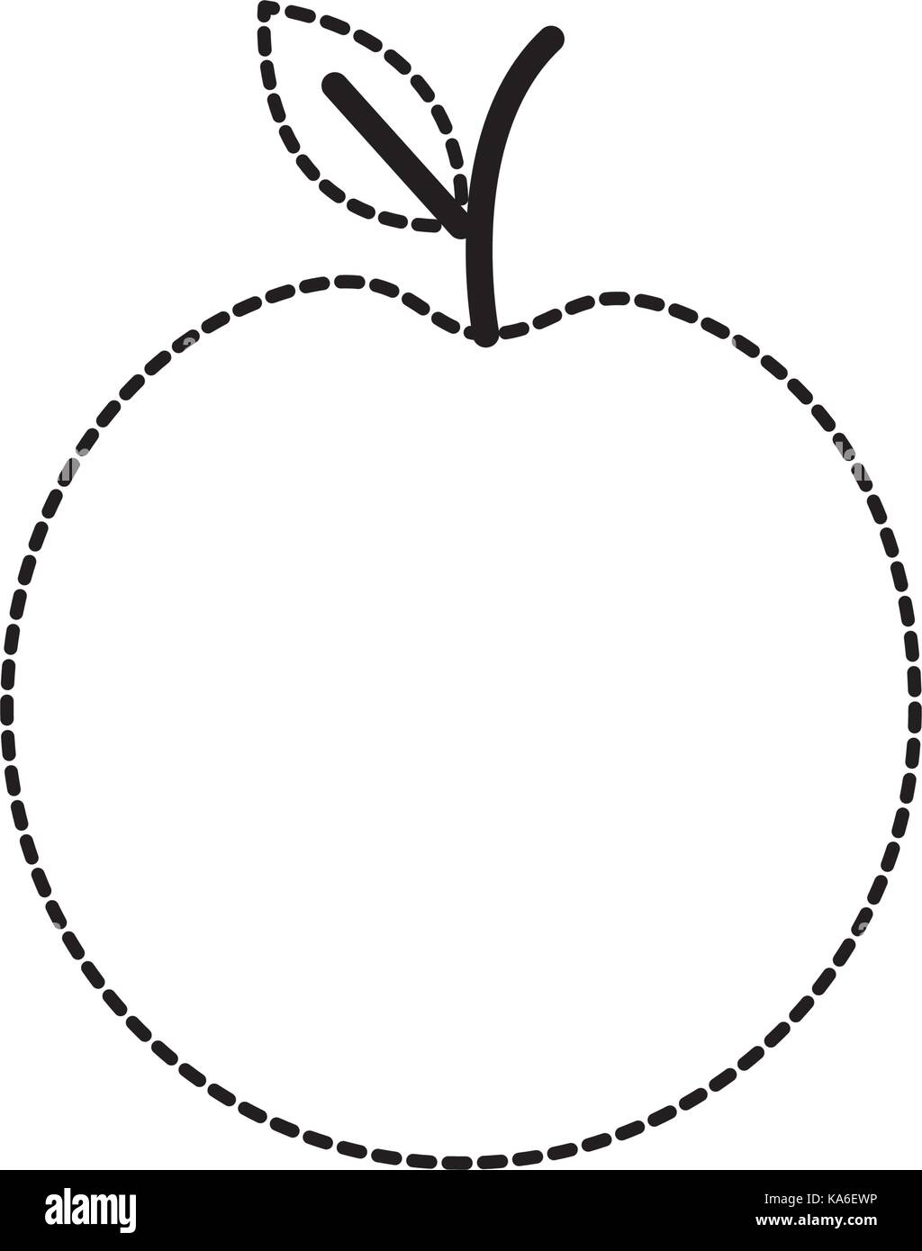 dotted shape declicious apple fruit with natural ingredients Stock ...