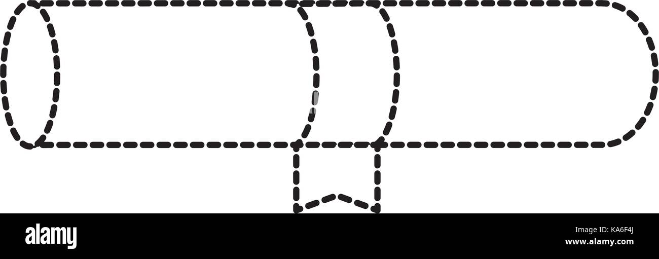 dotted shape certificate graduation document to education Stock Vector ...