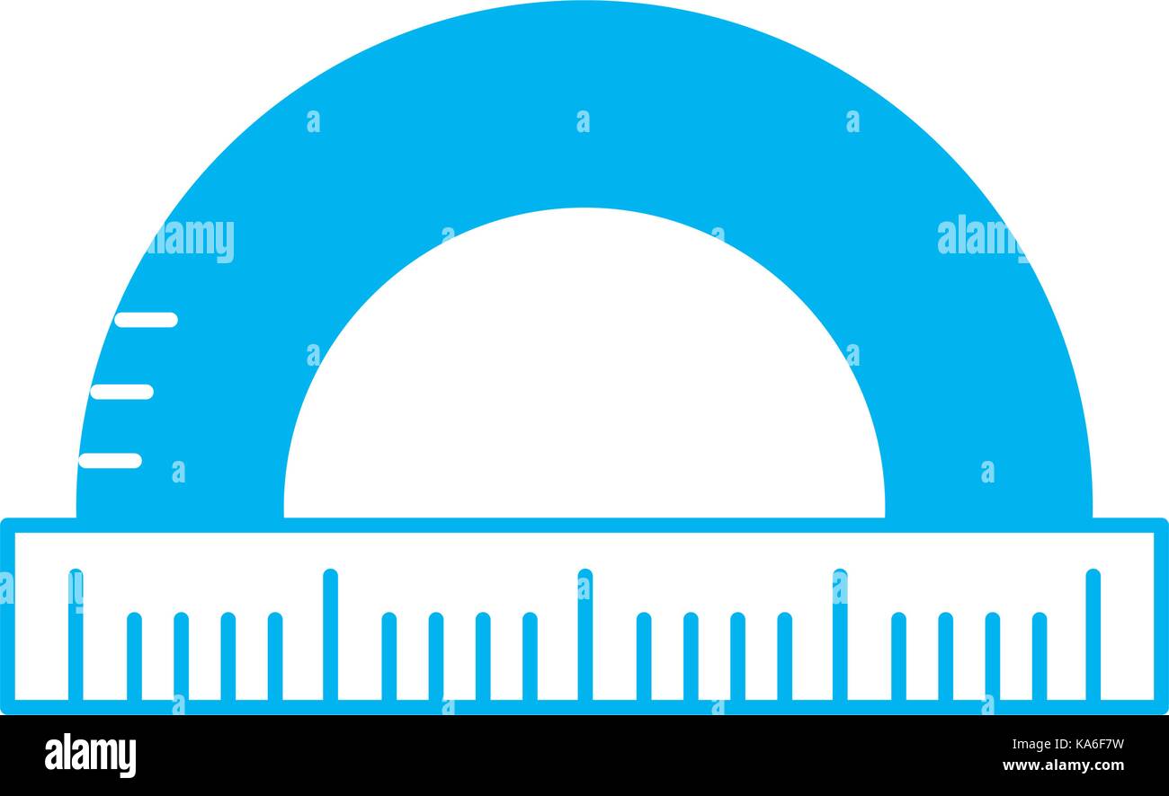 silhouette measuring ruler school tool design Stock Vector Image & Art ...