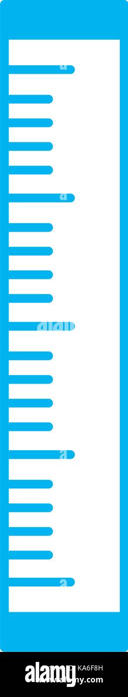 silhouette ruler school tool object design Stock Vector Image & Art - Alamy