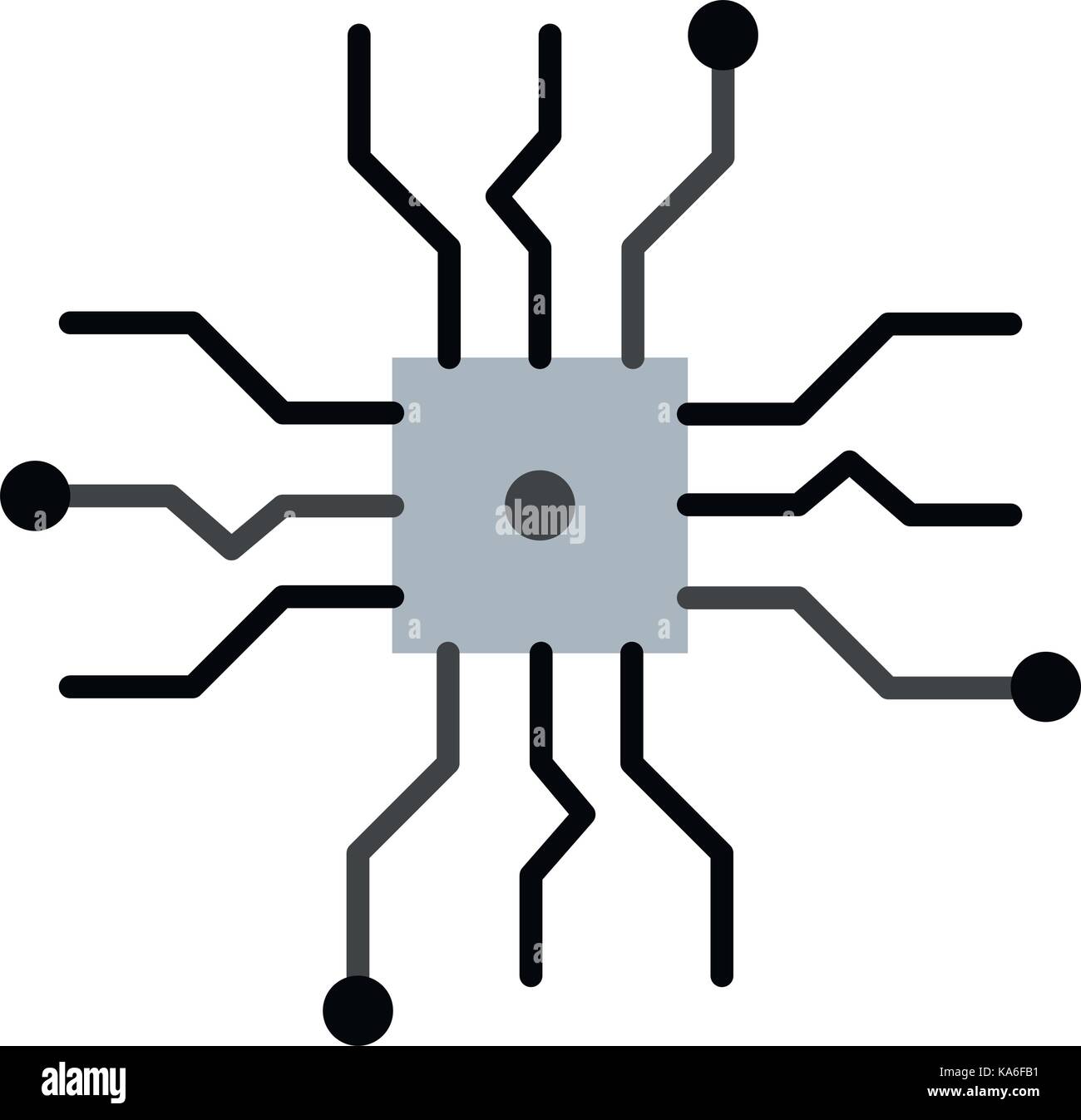 cpu chip icon image Stock Vector Image & Art - Alamy