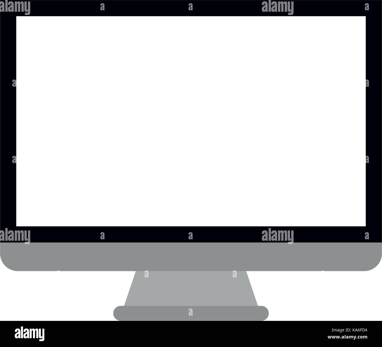 computer monitor with blank screen icon image Stock Vector Image & Art ...