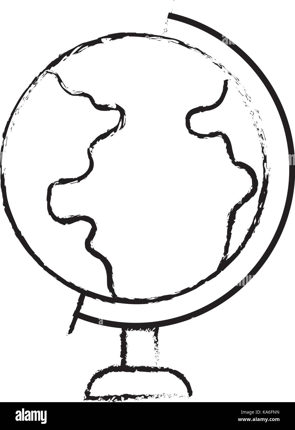 figure earth planet global map of desk Stock Vector Image & Art - Alamy