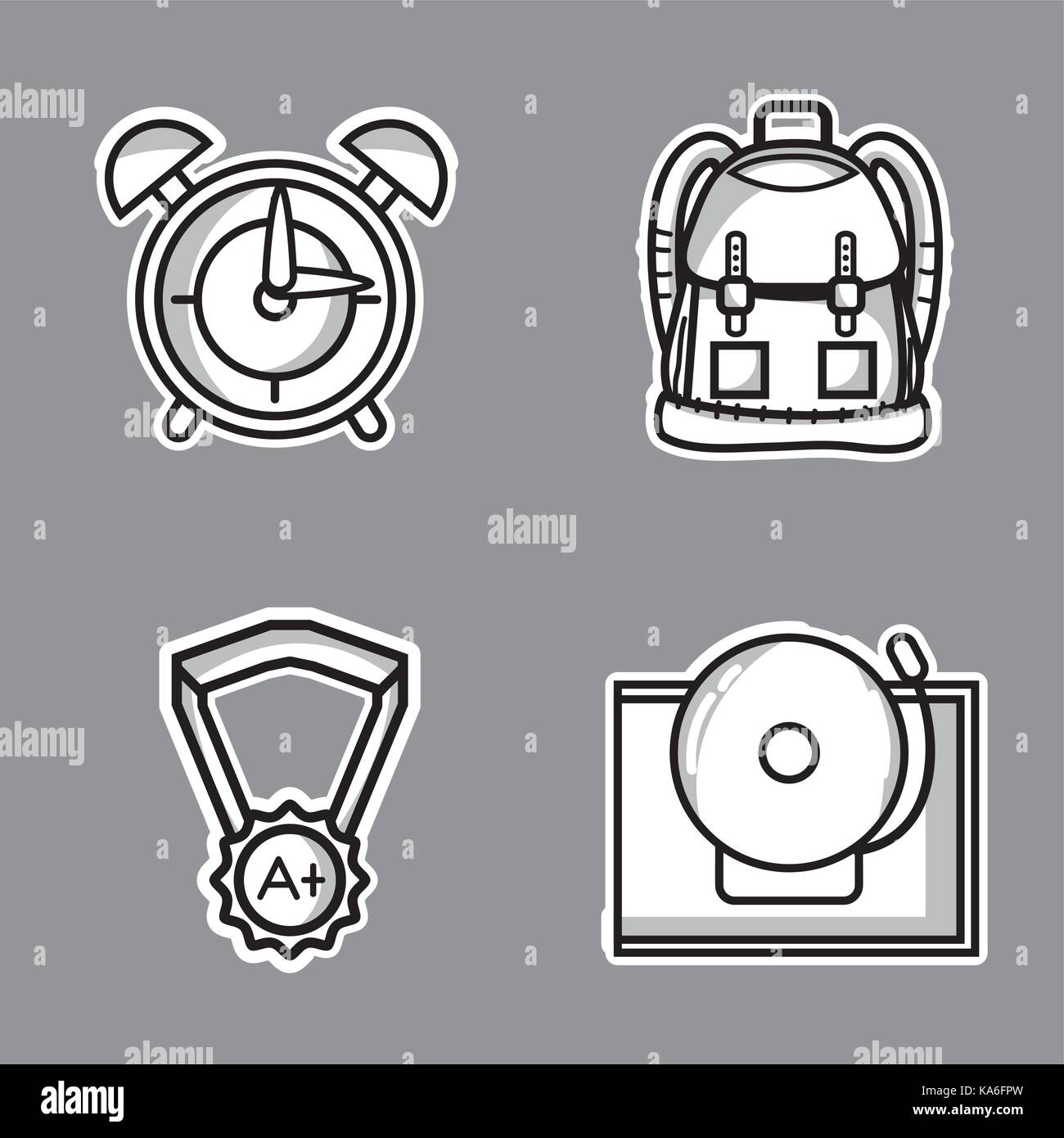 set school tools education to learn Stock Vector Image & Art - Alamy