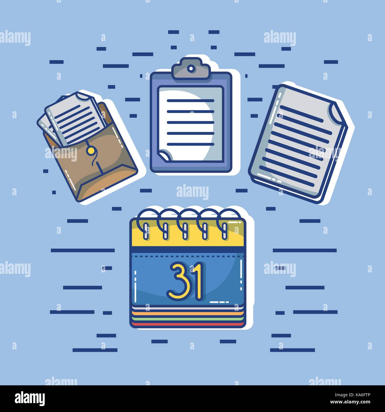set office tool to company information report Stock Vector Image & Art ...