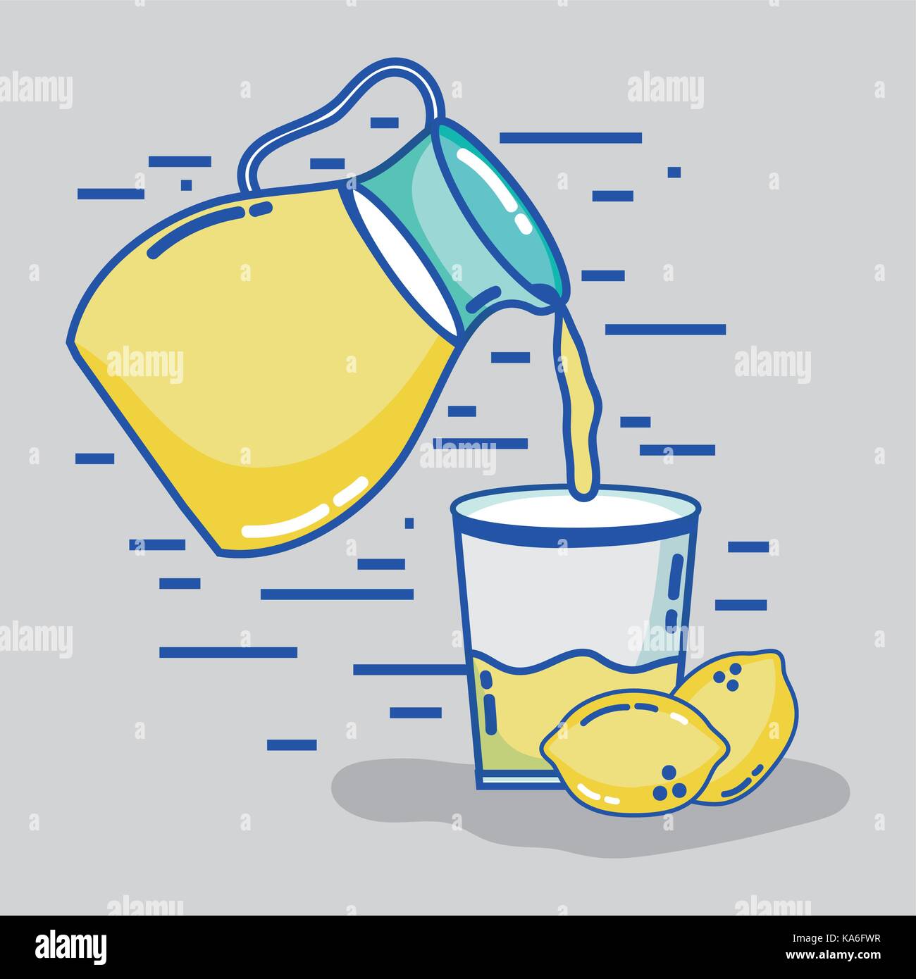 delicious jar juice beverage to refresh Stock Vector Image & Art - Alamy