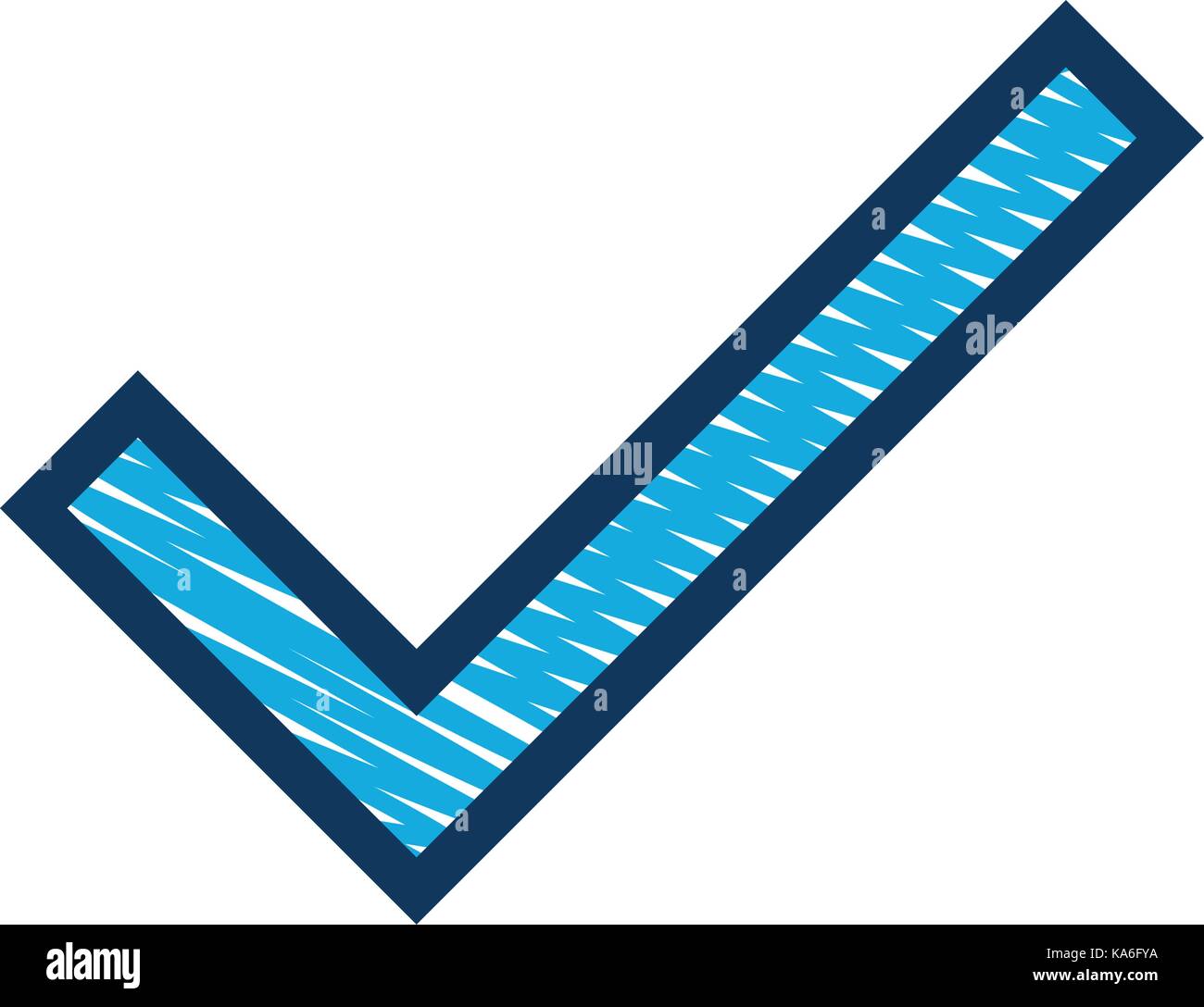 check symbol to correct option icon Stock Vector Image & Art - Alamy