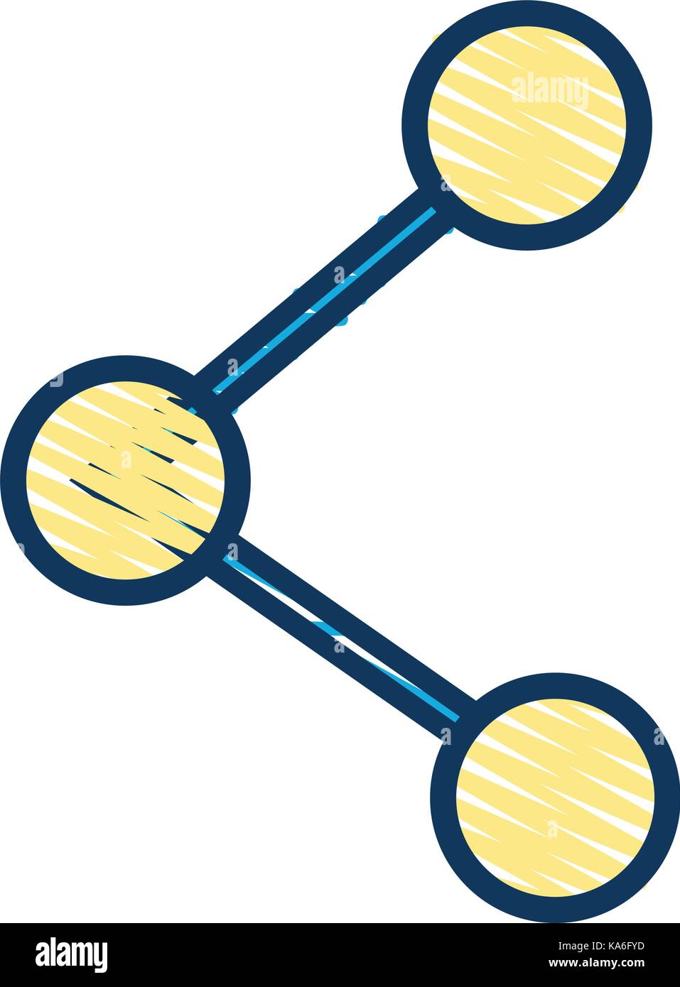 share social media with network connection Stock Vector Image & Art - Alamy