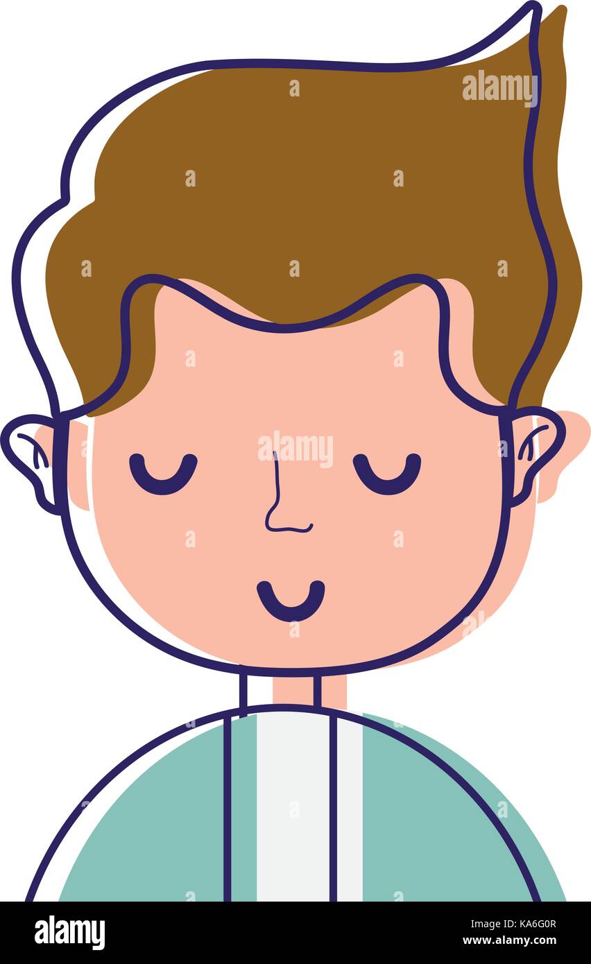 nice man with shirt and hairstyle design Stock Vector Image & Art - Alamy