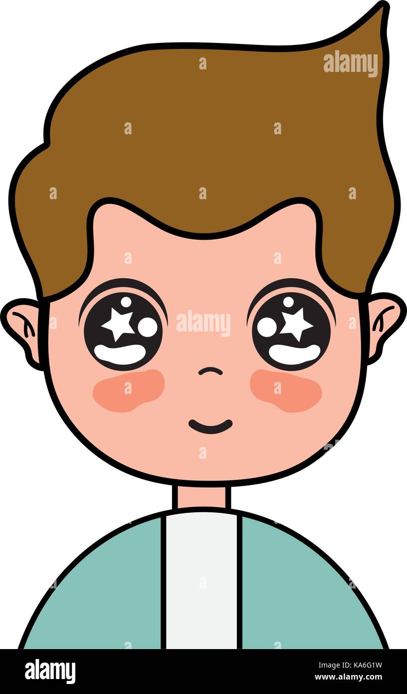 nice man with shirt and hairstyle design Stock Vector Image & Art - Alamy