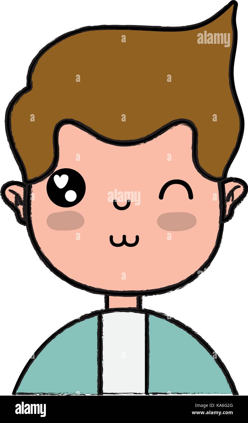nice man with shirt and hairstyle design Stock Vector Image & Art - Alamy