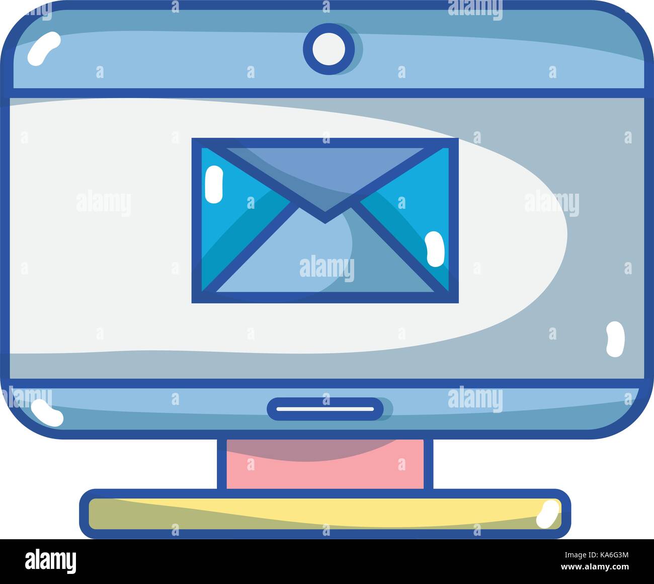computer technology with e-mail message information Stock Vector Image ...