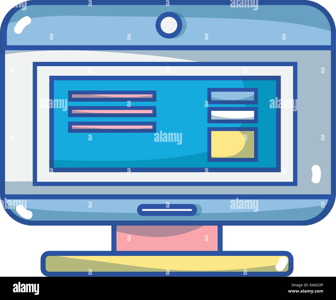 computer technology with document data information Stock Vector Image ...