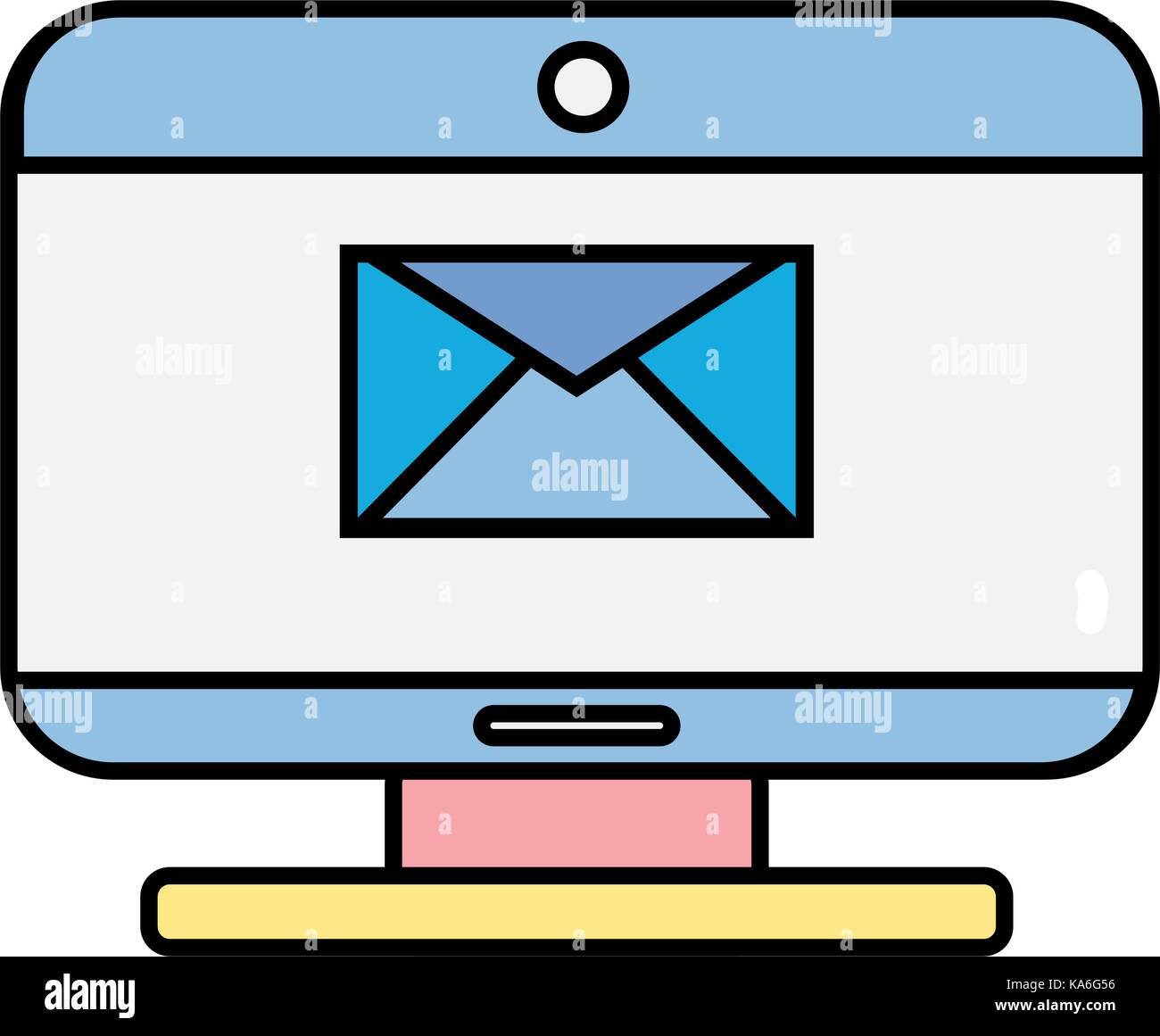 computer technology with e-mail message information Stock Vector Image ...