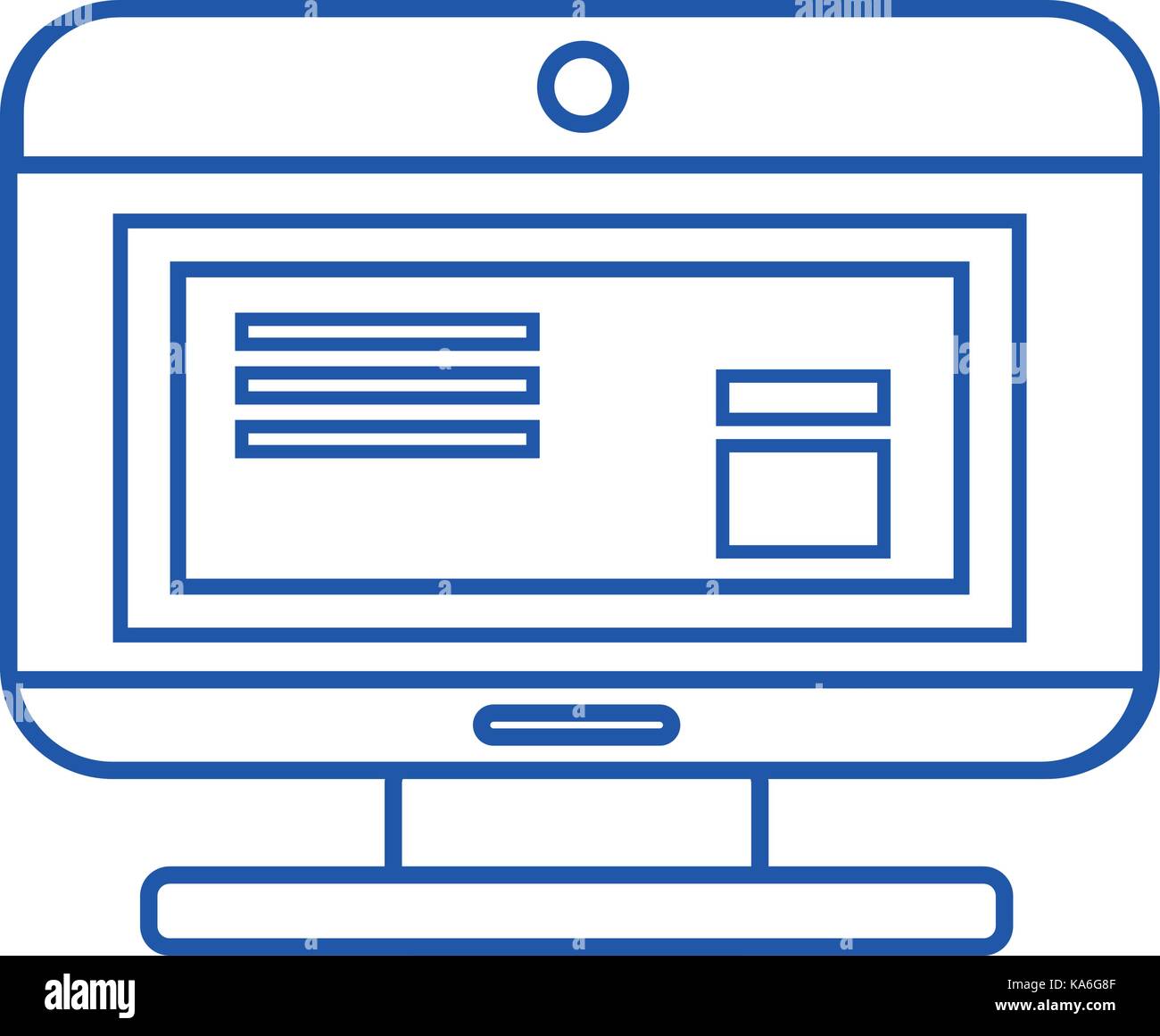 silhouette computer technology with document data information Stock ...