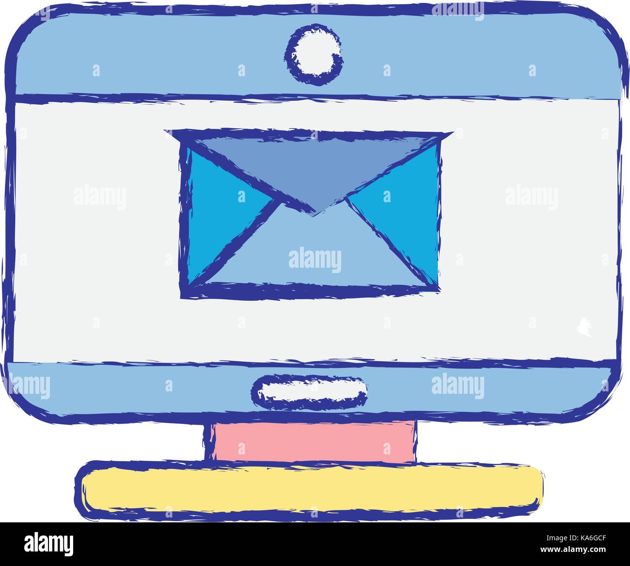 computer technology with e-mail message information Stock Vector Image ...