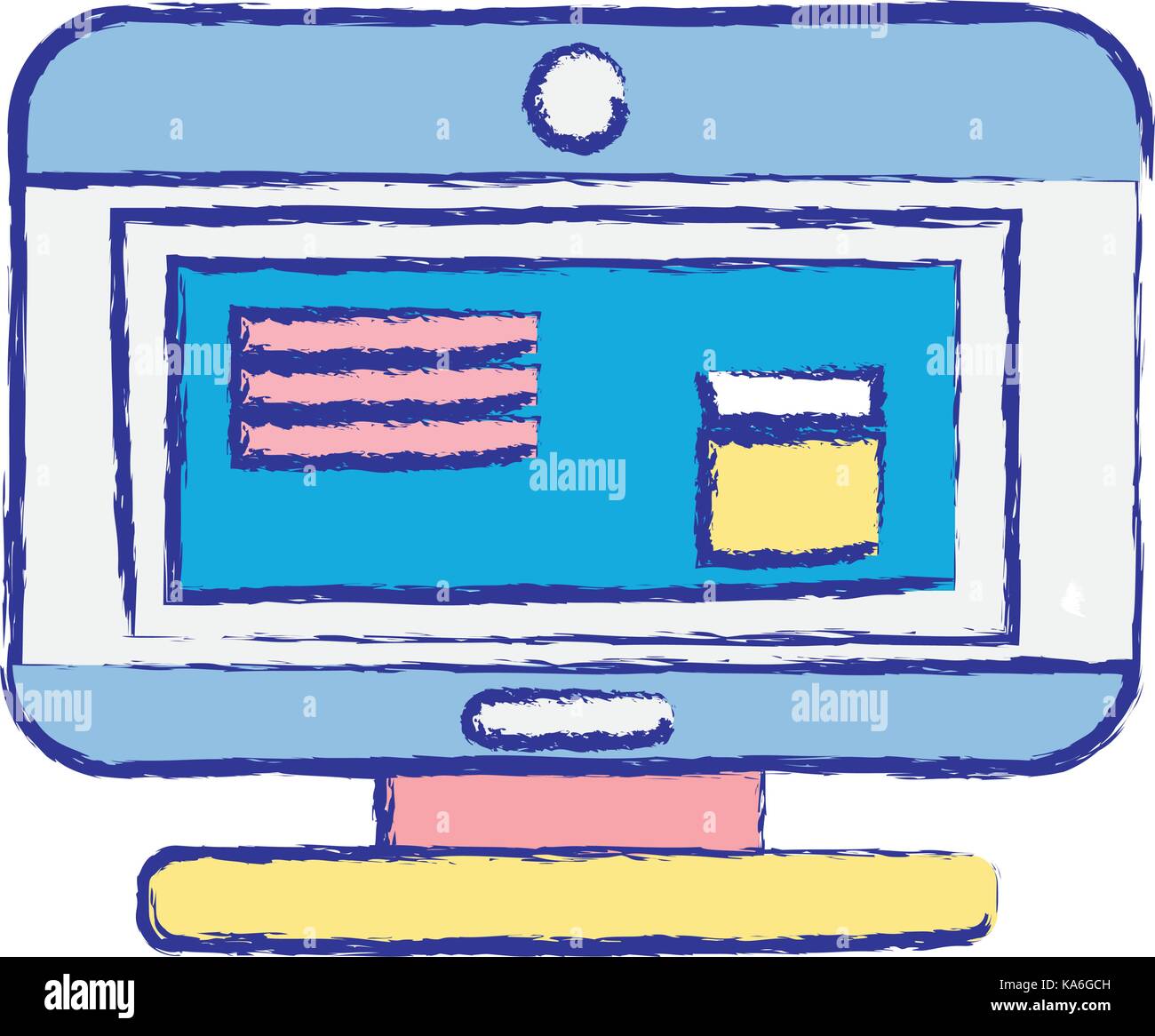 computer technology with document data information Stock Vector Image ...