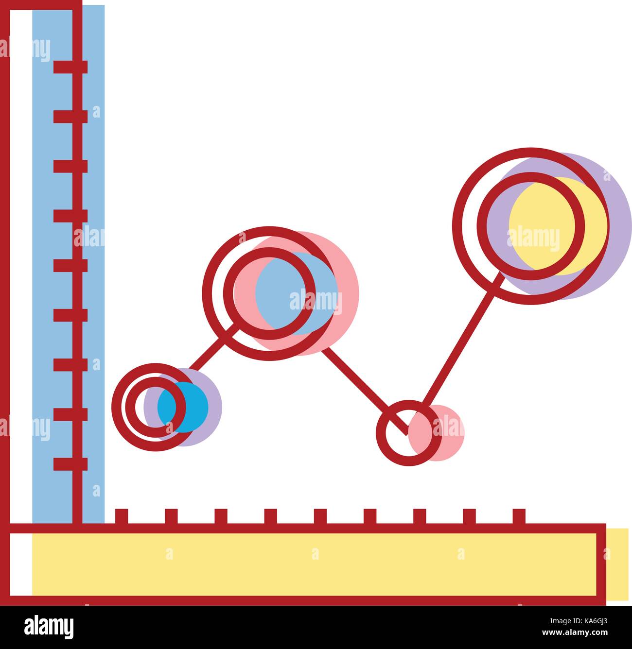 statistics graphic diagram with data line Stock Vector Image & Art - Alamy