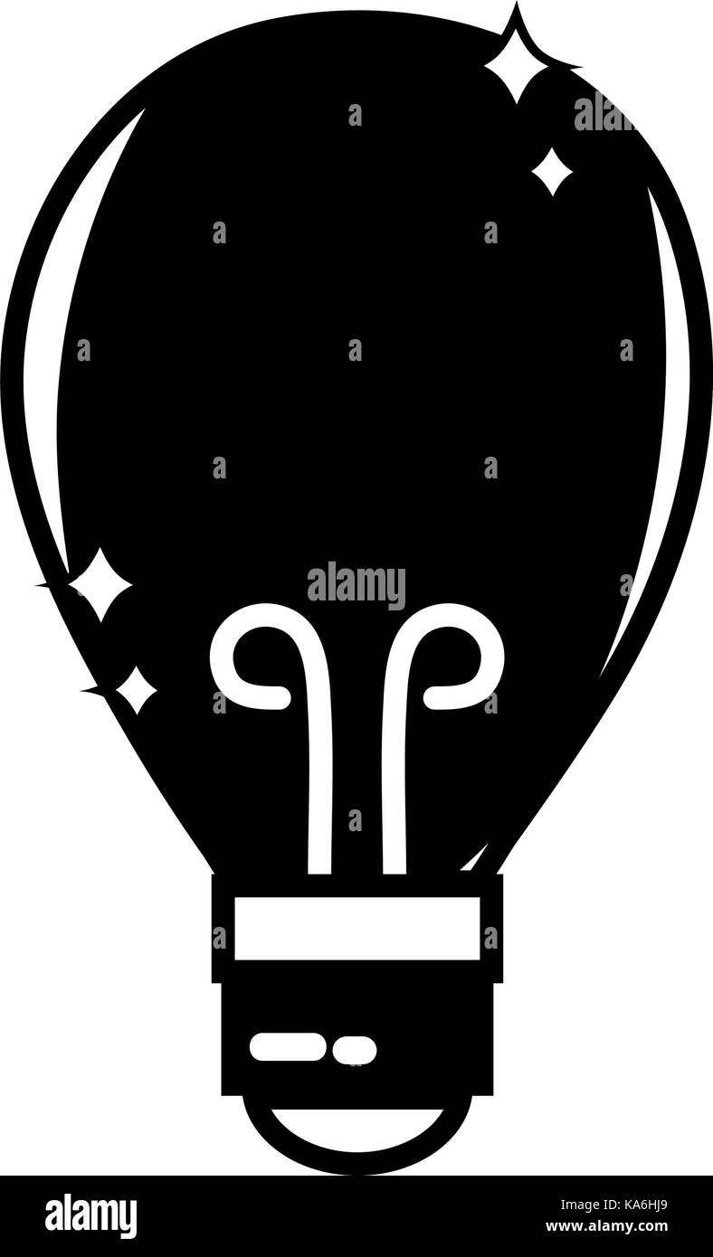 contour bulb power electric energy to illuminate Stock Vector Image ...