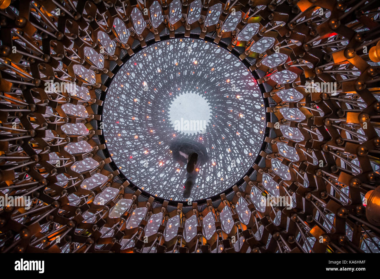 The Hive installation by Wolfgang Buttress in Kew Gardens. The gardens ...