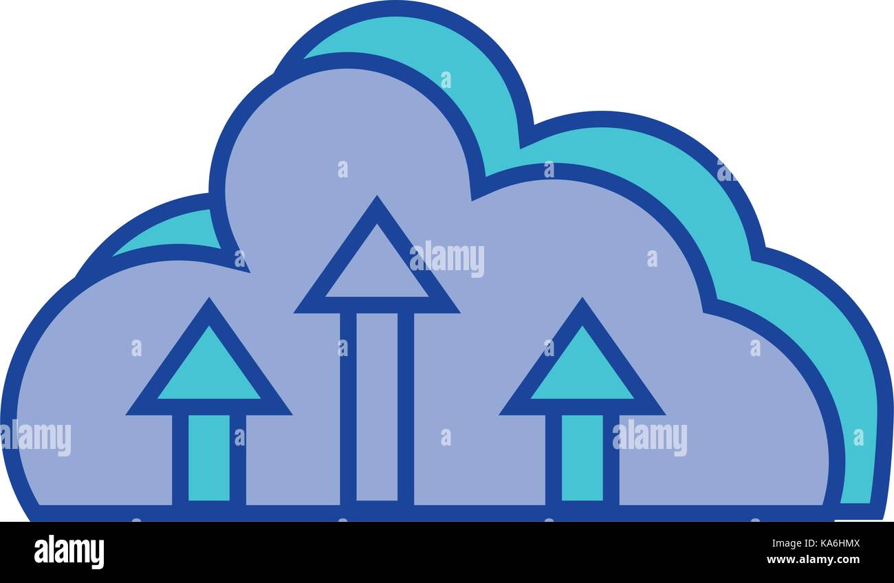 Cloud arrows Stock Vector Images - Alamy