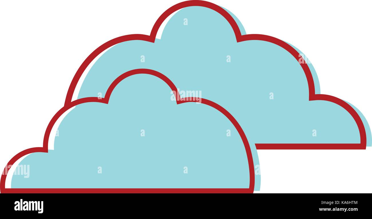 Nice weather clouds Stock Vector Images - Alamy