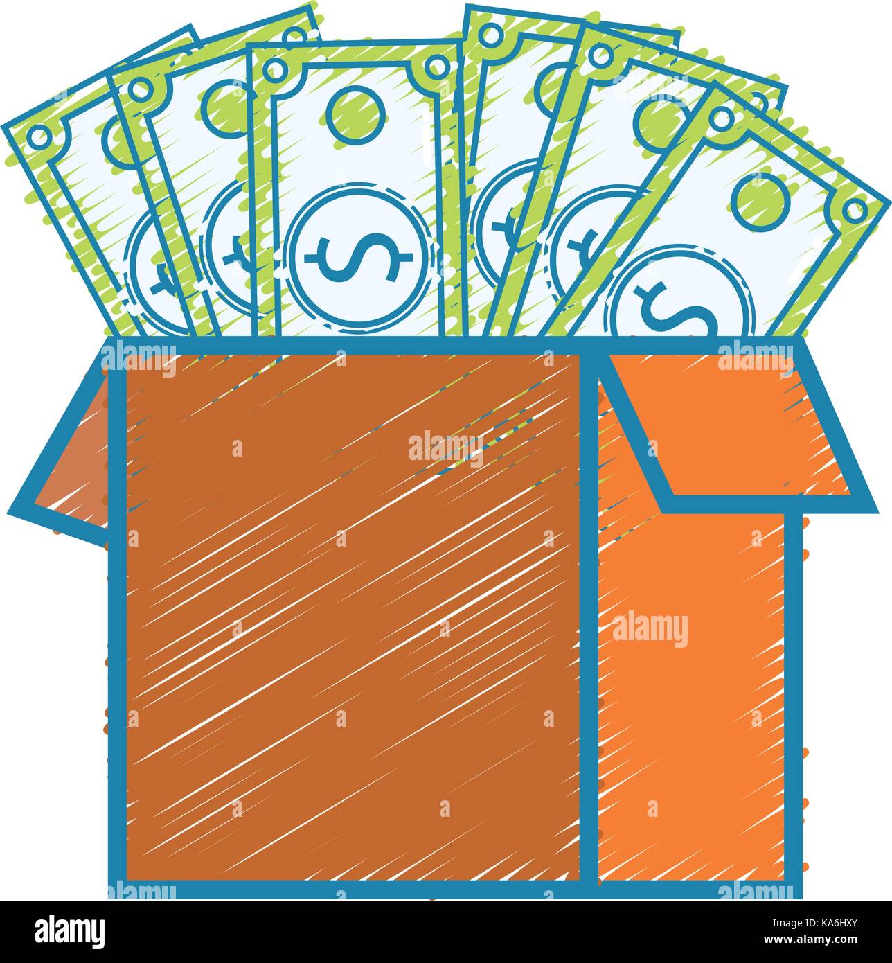 Shipping box dollar icon hi-res stock photography and images - Alamy