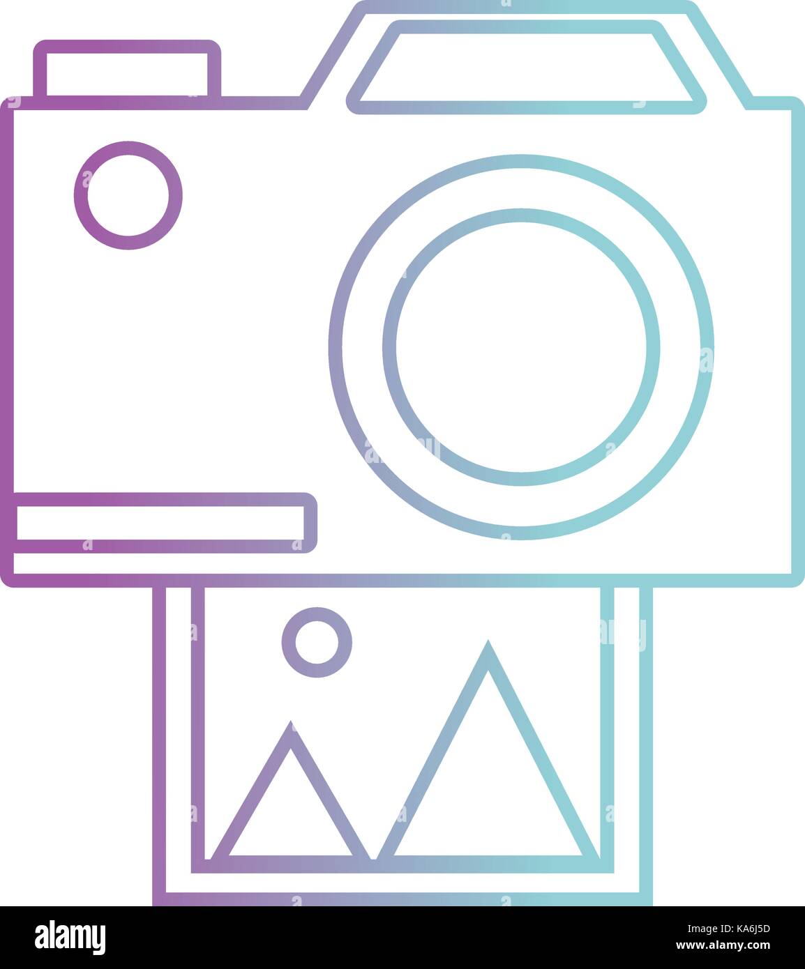 line camera technology with digital photo image Stock Vector Image ...