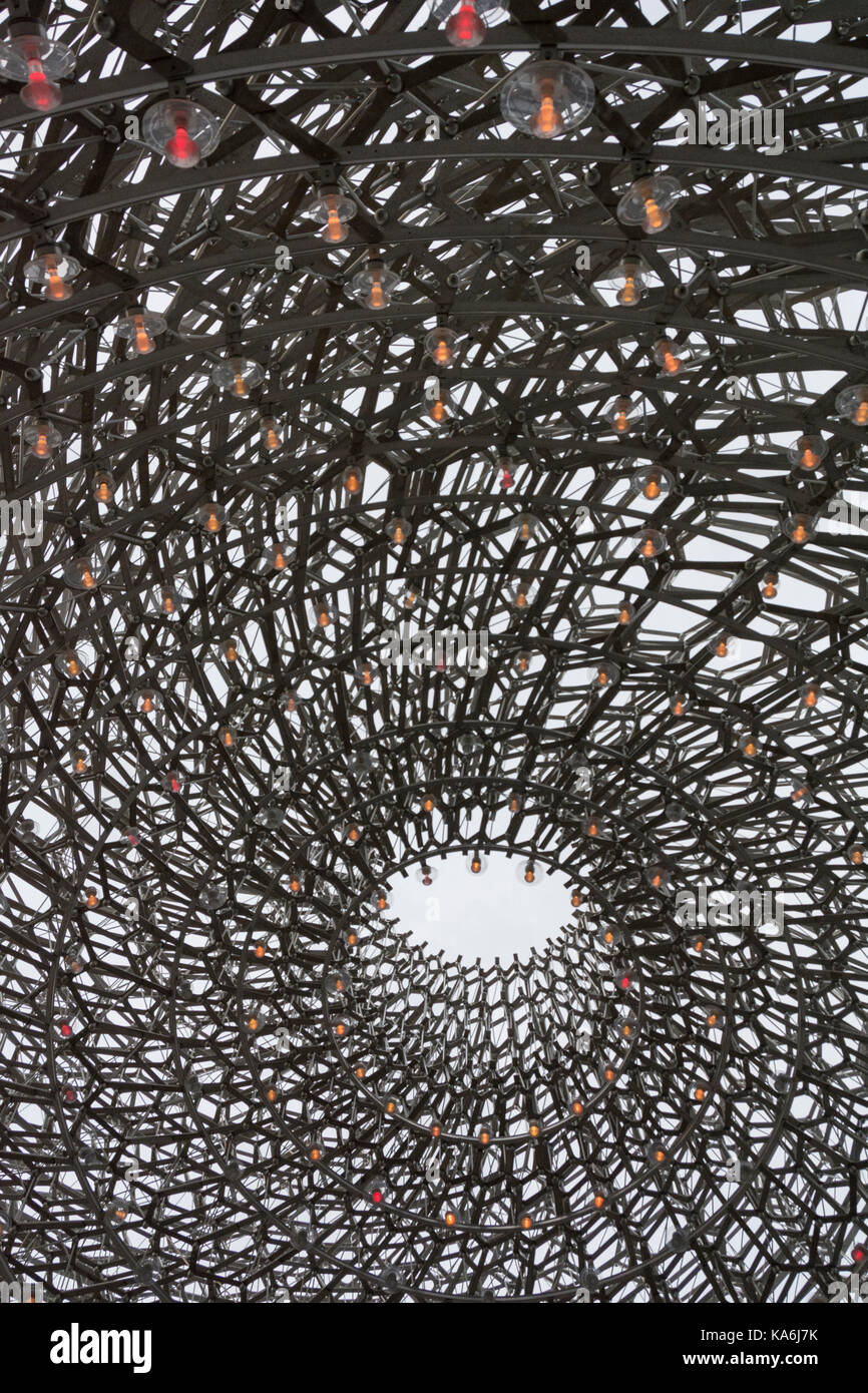 The Hive installation by Wolfgang Buttress in Kew Gardens. The gardens ...