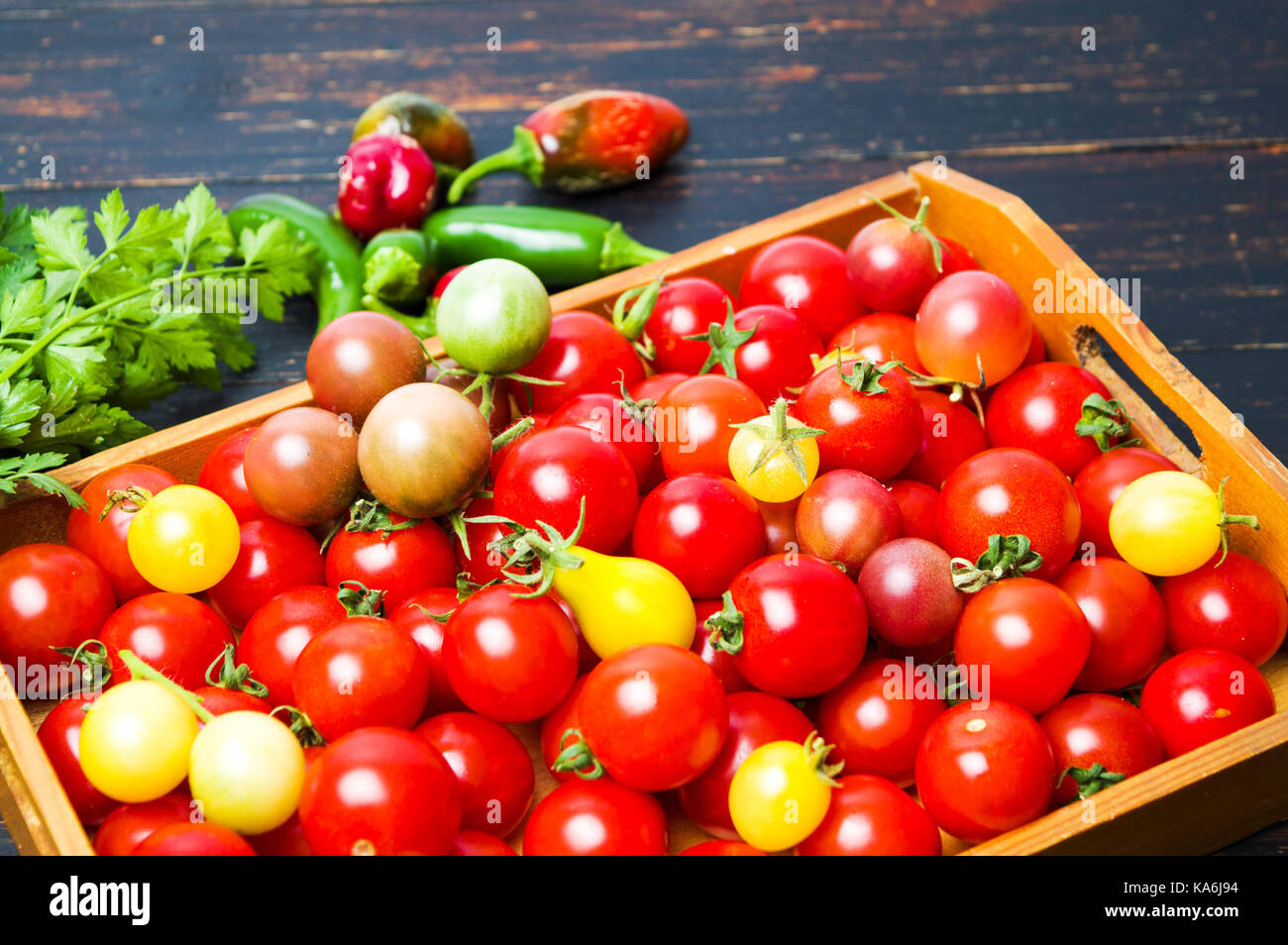Cherry tomato texture hi-res stock photography and images - Alamy