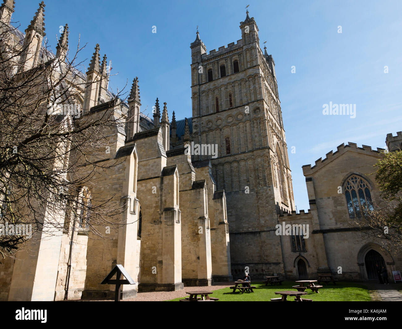 Exeter Cathedral, Exeter, Devon, England, UK Stock Photo - Alamy