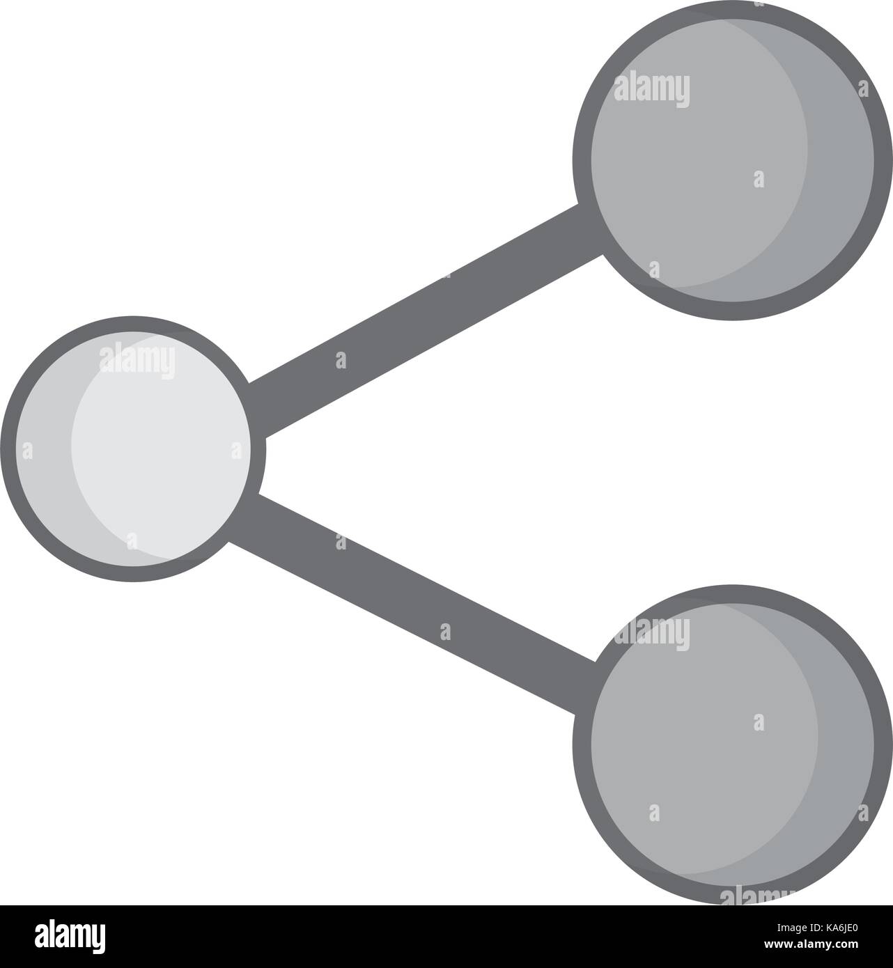 grayscale share social media monile icon Stock Vector Image & Art - Alamy